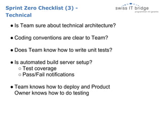 Sprint Zero in Scrum | PDF