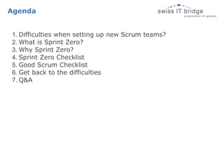 Sprint Zero in Scrum | PDF