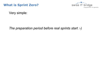 Sprint Zero in Scrum | PDF