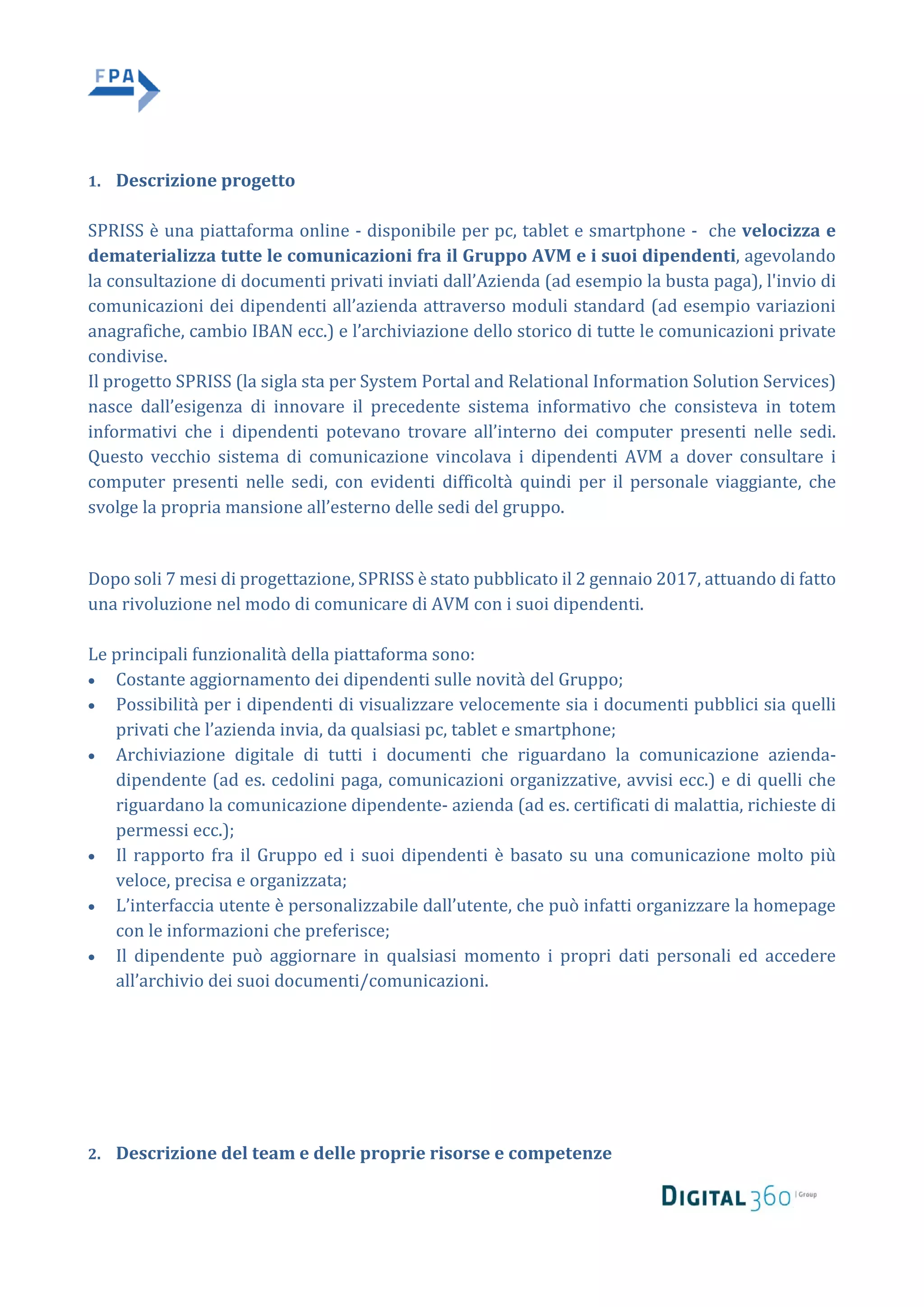 Spriss avm doc_premio_forumpa2017 | PDF