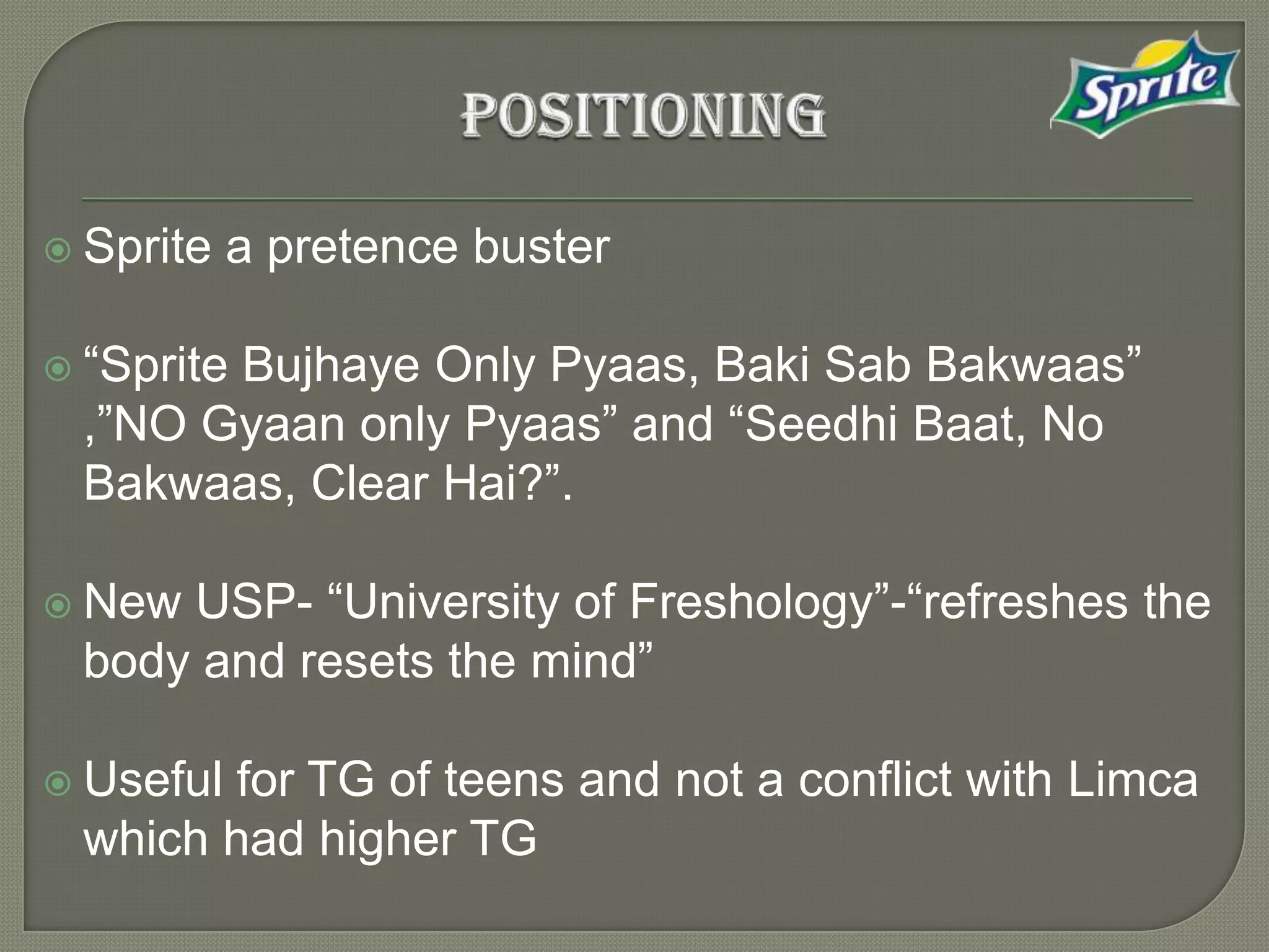 Sprite - Rasta Clear Hai!!! | PPTX