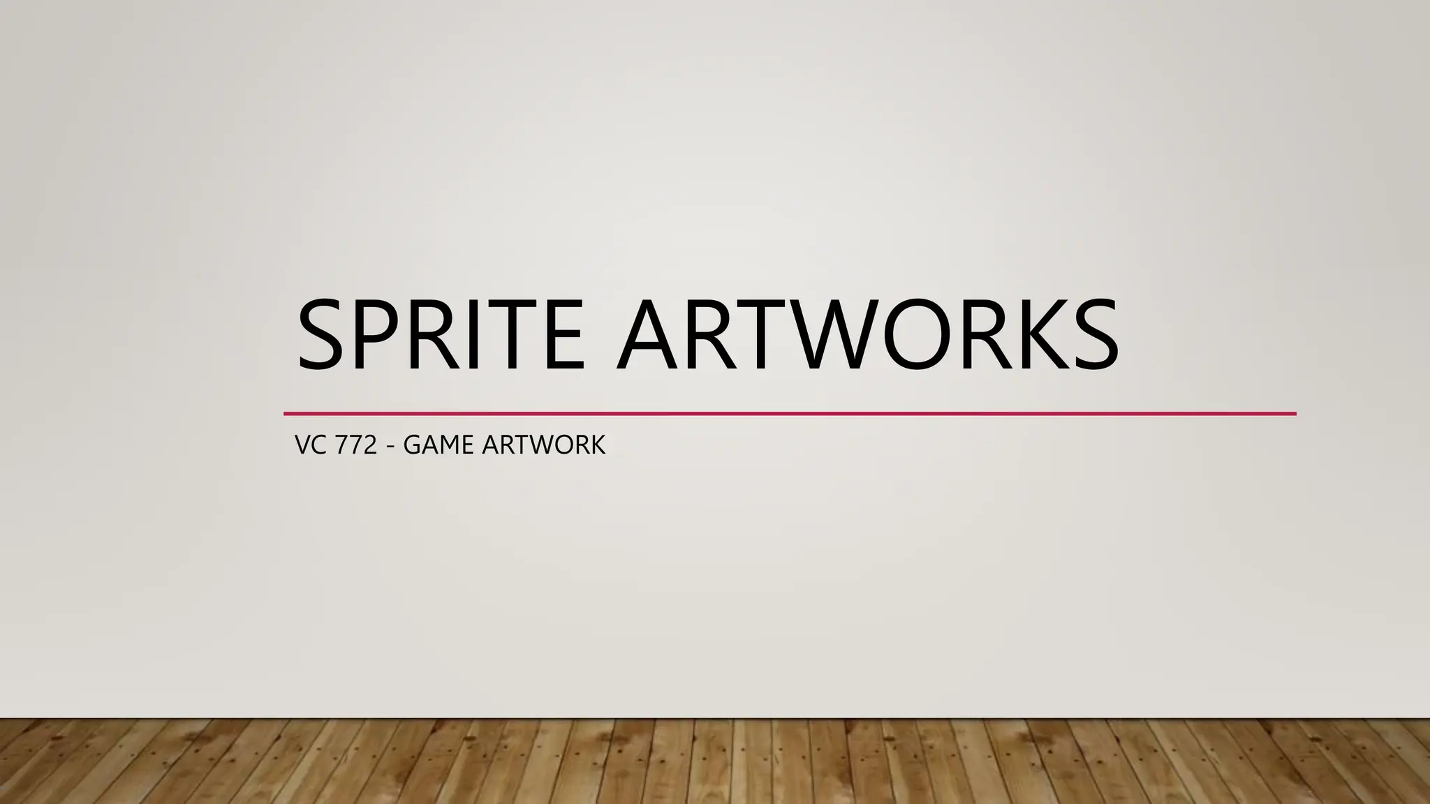 How to Make Sprites in Game Artwork Field.ppt
