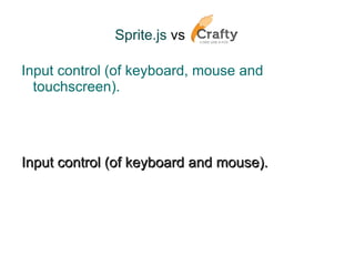 Sprite js vs craftyjs | PPT