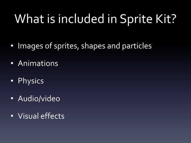 Introduction to Sprite Kit | PPT
