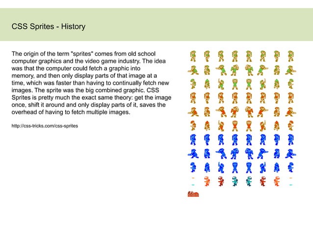 Sprites rollovers | PPT