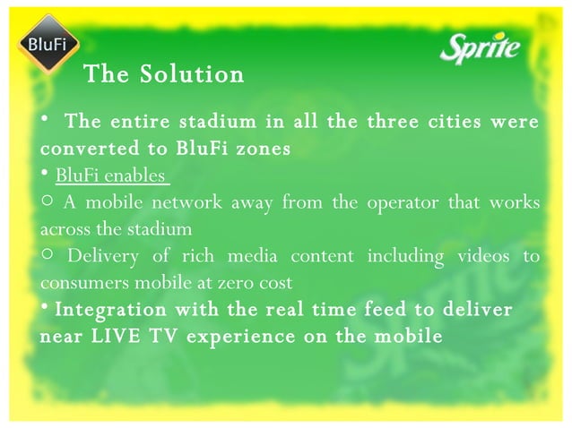 Sprite @ stadium | PPT