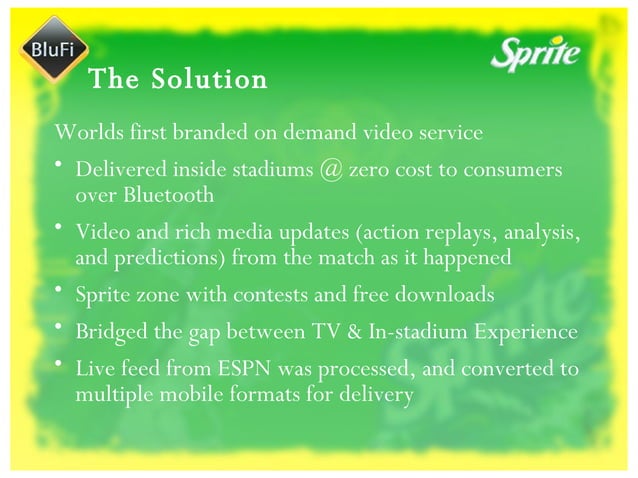 Sprite @ stadium | PPT