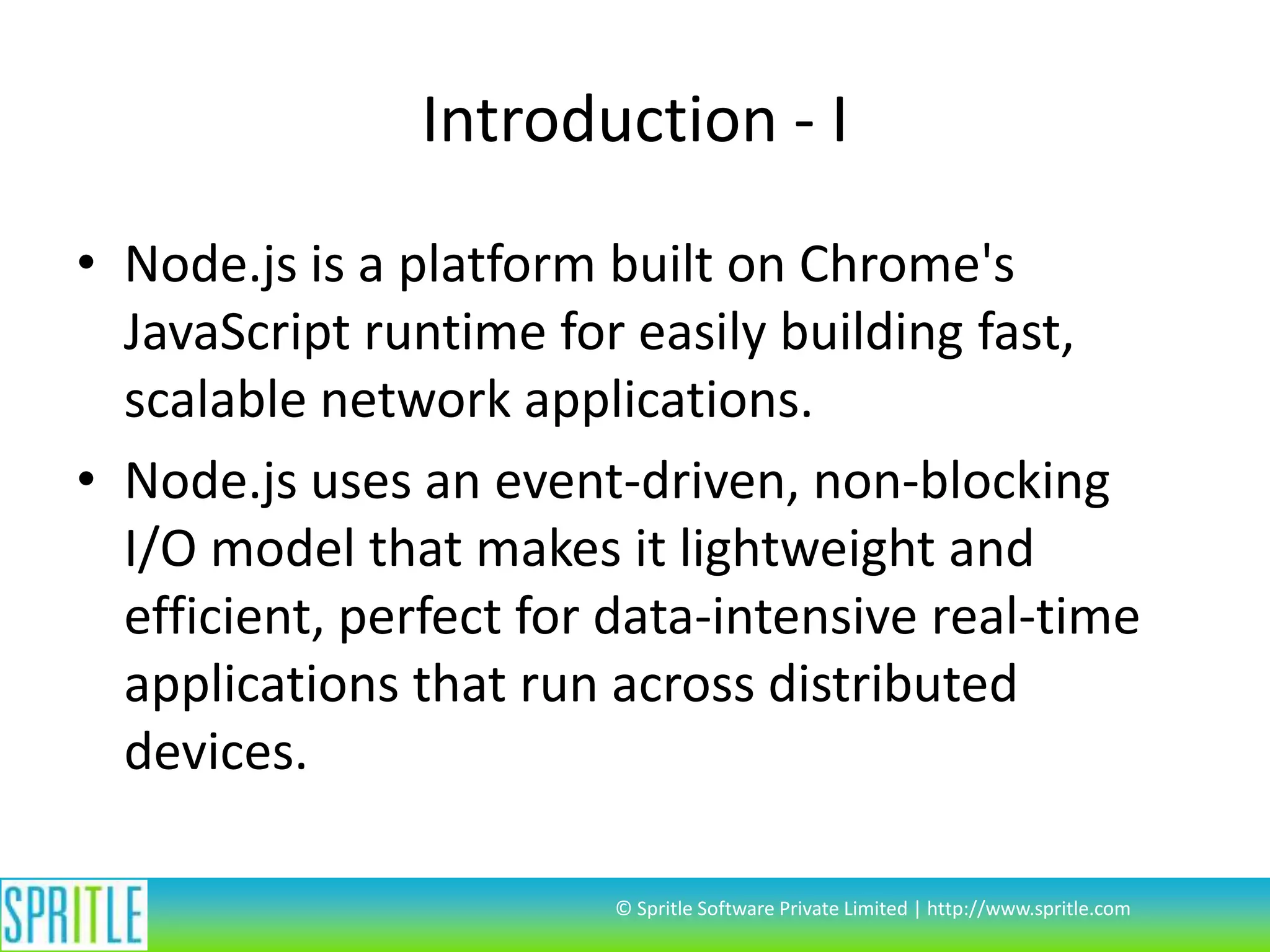Introduction To Nodejs By Vinothini B Ppt