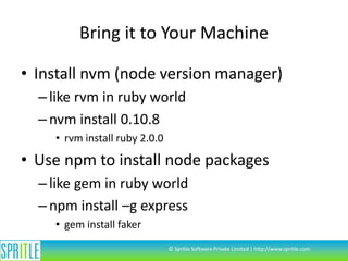 Introduction to Node.js by Vinothini B | PPT