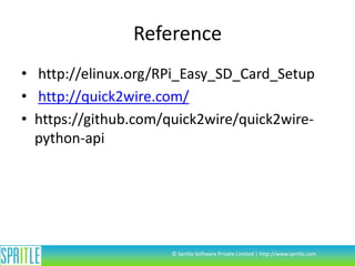 Intro to Raspberry Pi - by Sivakumar V | PPT