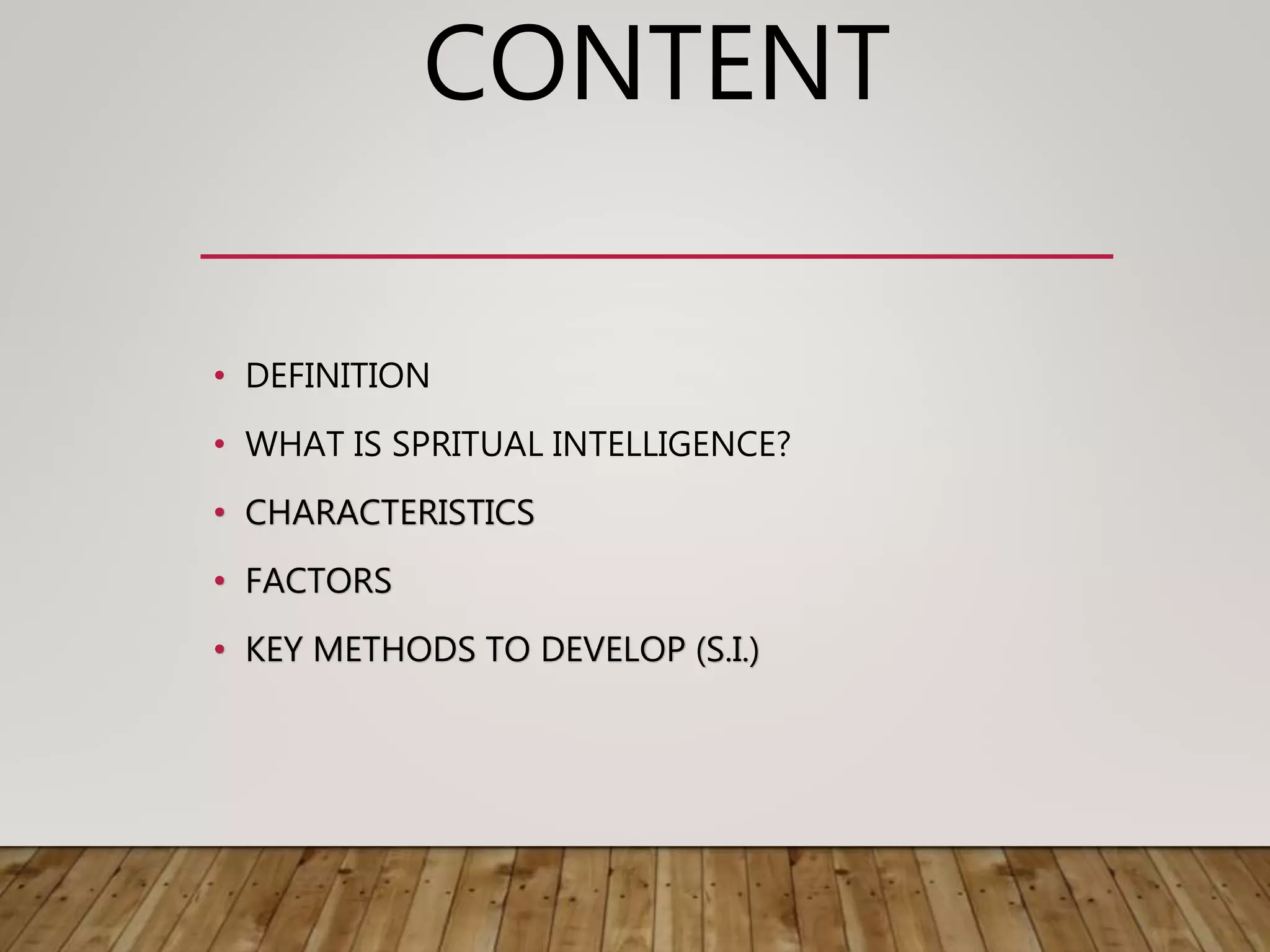 Spiritual intelligence | PPT