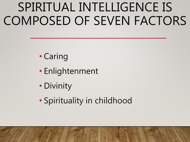 Spiritual intelligence | PPT