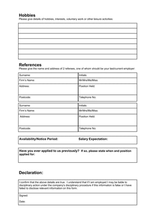 Langdale Leisure Ltd Application form | PDF