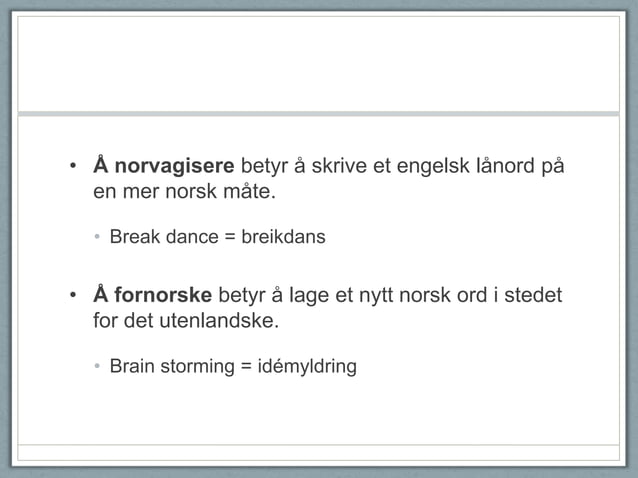 Språk i endring | PPTX