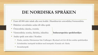 Språk i Norden | PPTX
