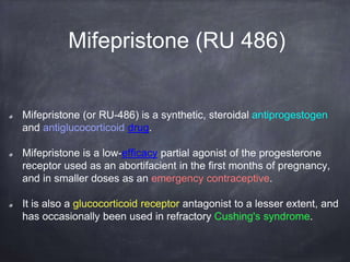 Selective progesteron reuptake modualtors | PPTX
