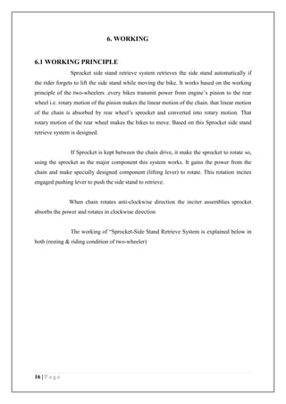 Sprocket -Side Stand Retrieve System | DOCX