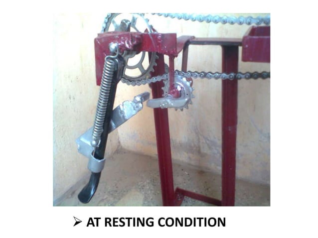 Sprocket side stand retrieve system ppt | PPT