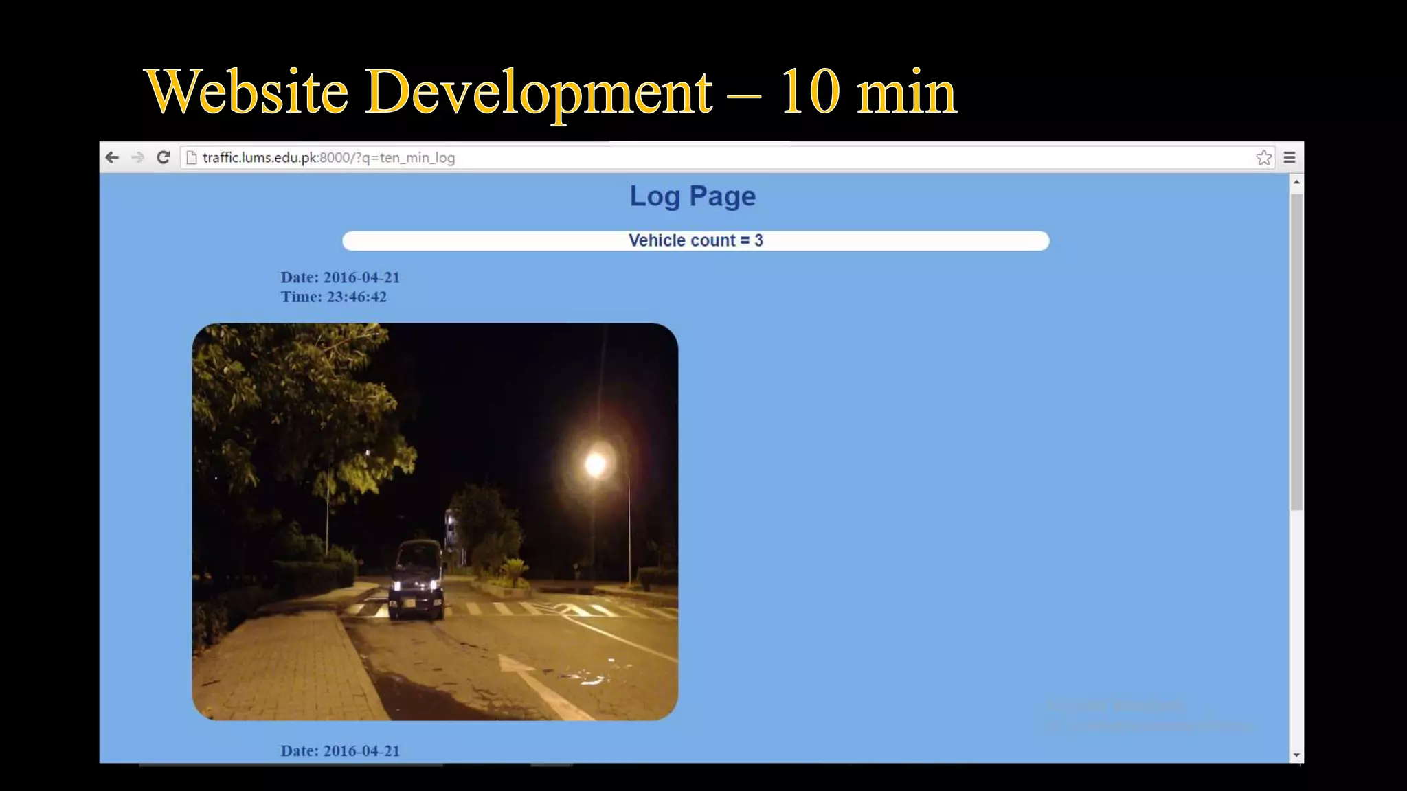 Automatic Vehicle Entry Exit Log - Senior Year Project | PPTX