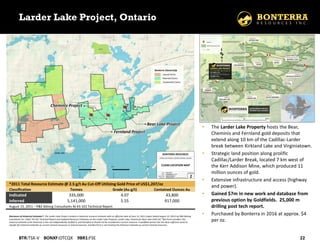Bonterra Resources Inc. Corporate Presentation | PDF