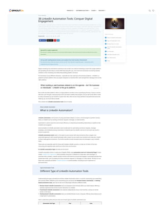 38 LinkedIn Automation Tools to Elevate Your Digital Engagement | PDF