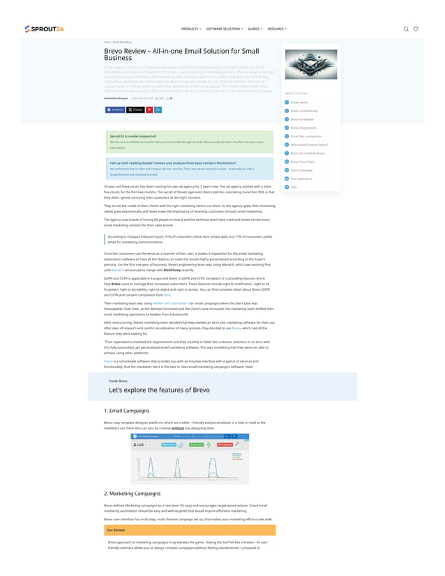 Brevo: The Ultimate Email Marketing Solution for Small Businesses | PDF ...