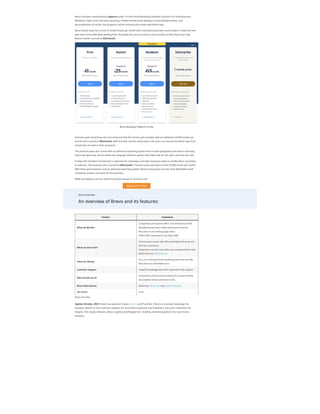 Brevo: The Ultimate Email Marketing Solution for Small Businesses | PDF