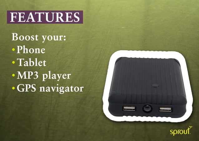 Sprout Powerbank Rapid Charger | PDF