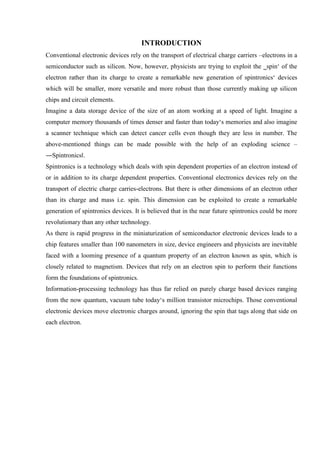 Spintronics Report | PDF