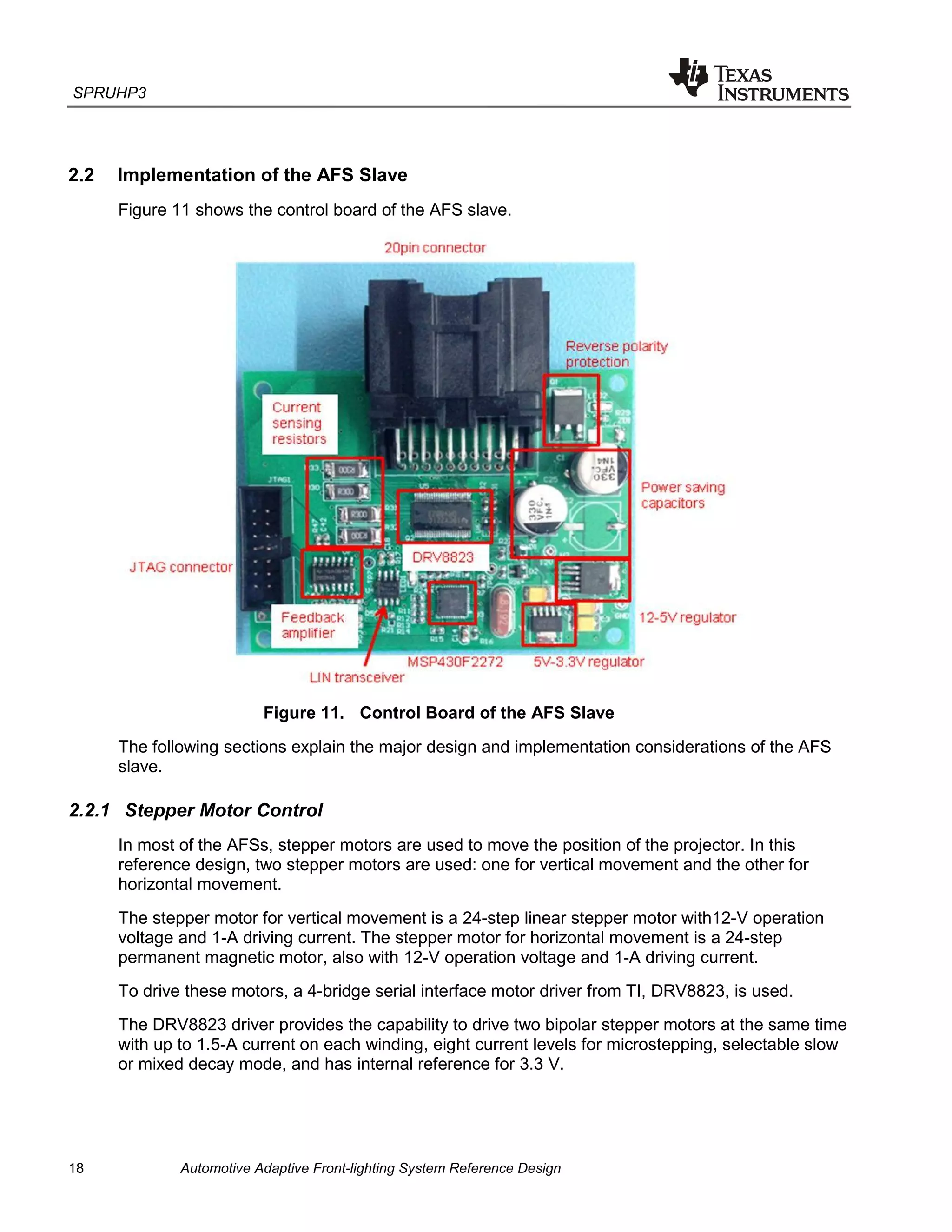 Automotive Adaptive Front-lighting System Reference Design | PDF
