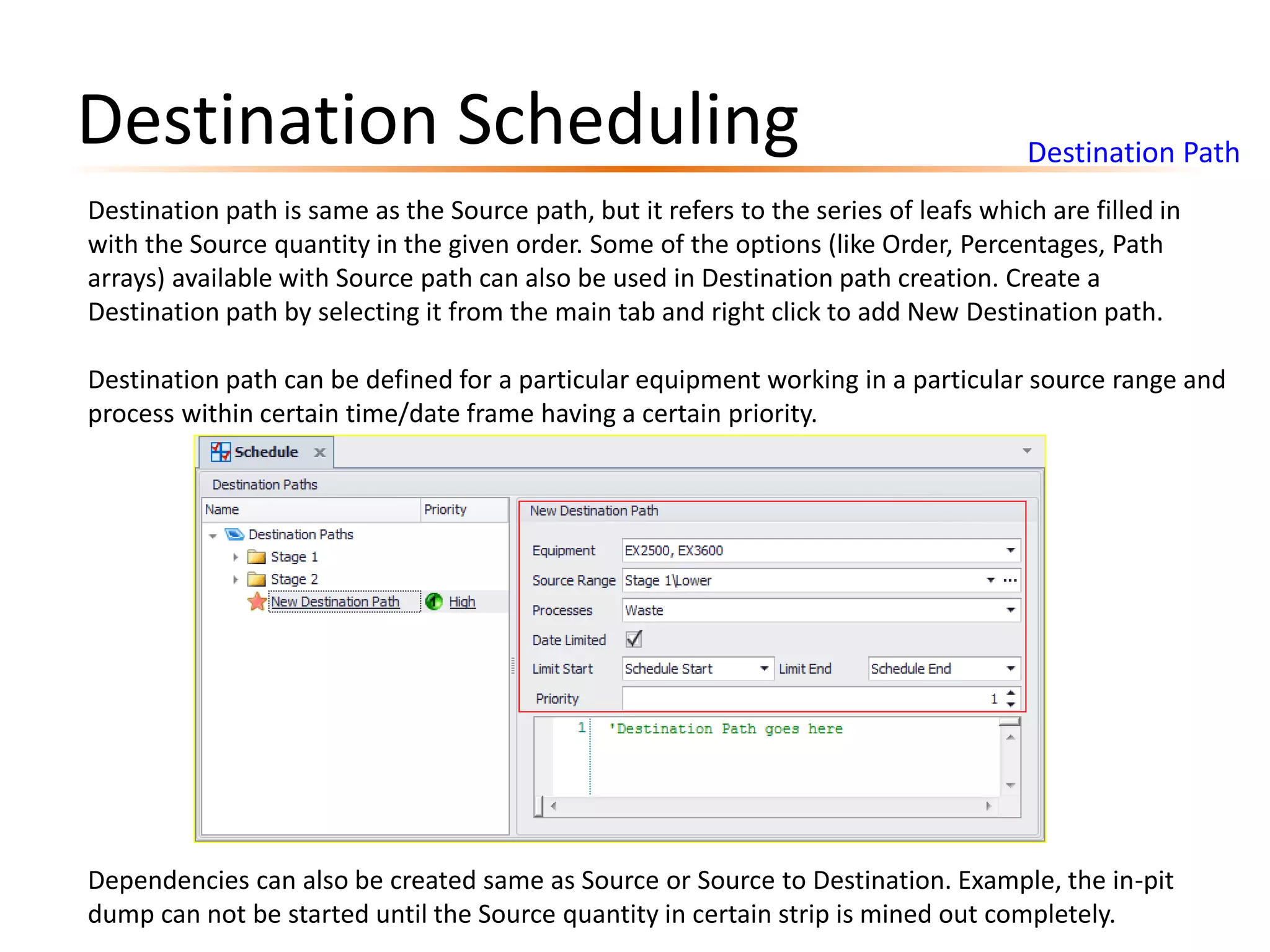 Spry Scheduling and Haulage model - Tutorial | PPTX