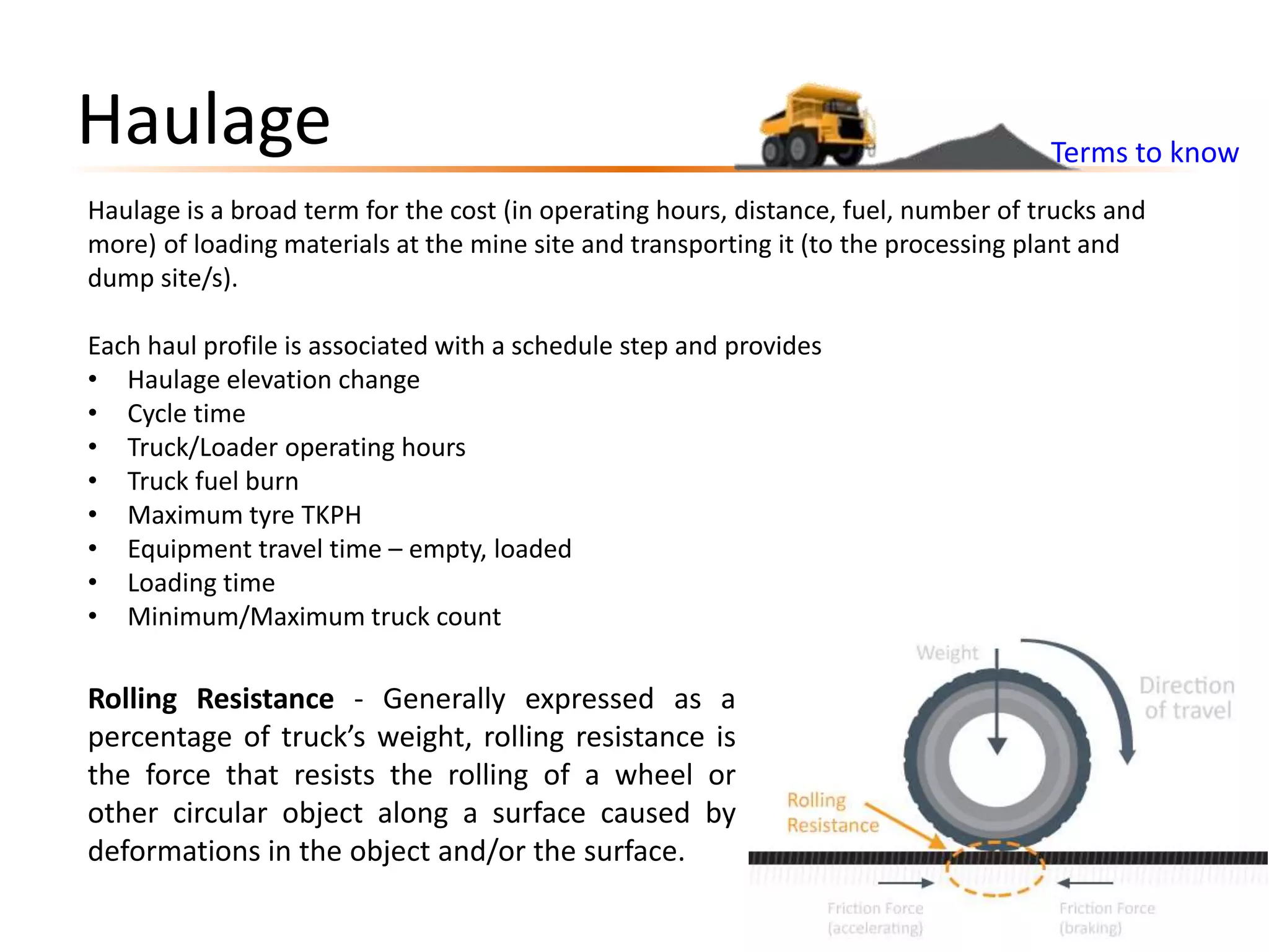 Spry Scheduling and Haulage model - Tutorial | PPTX