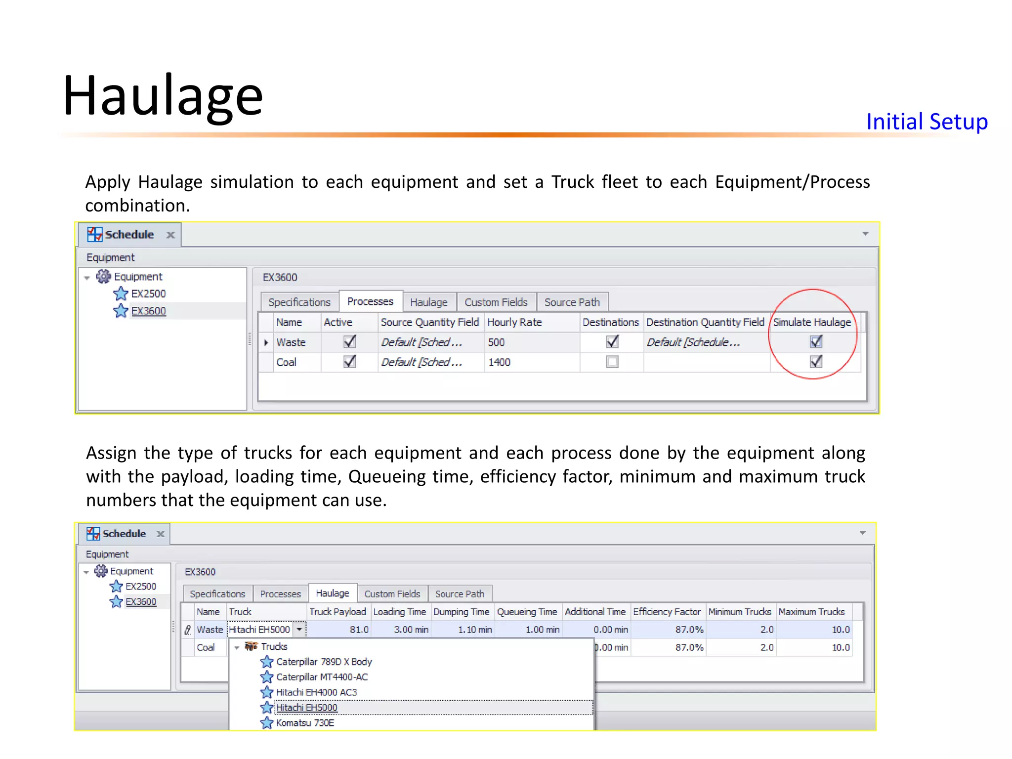 Spry Scheduling and Haulage model - Tutorial | PPTX