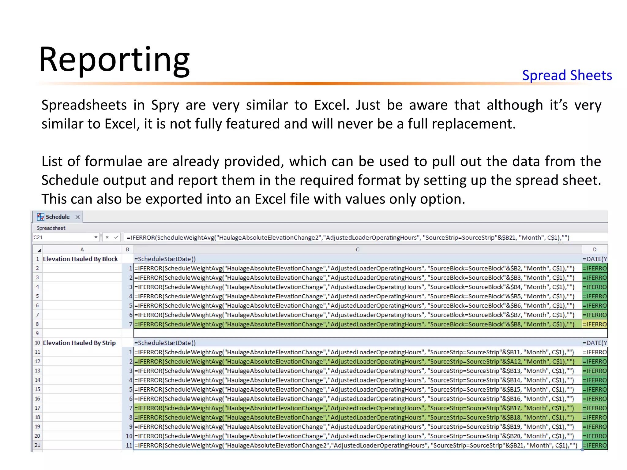 Spry Scheduling and Haulage model - Tutorial | PPTX