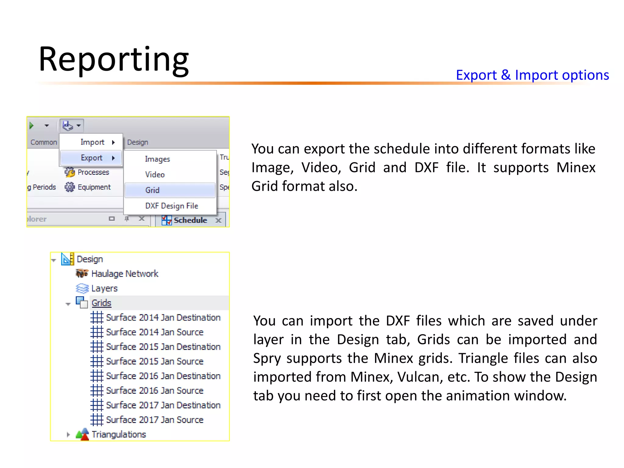 Spry Scheduling and Haulage model - Tutorial | PPTX
