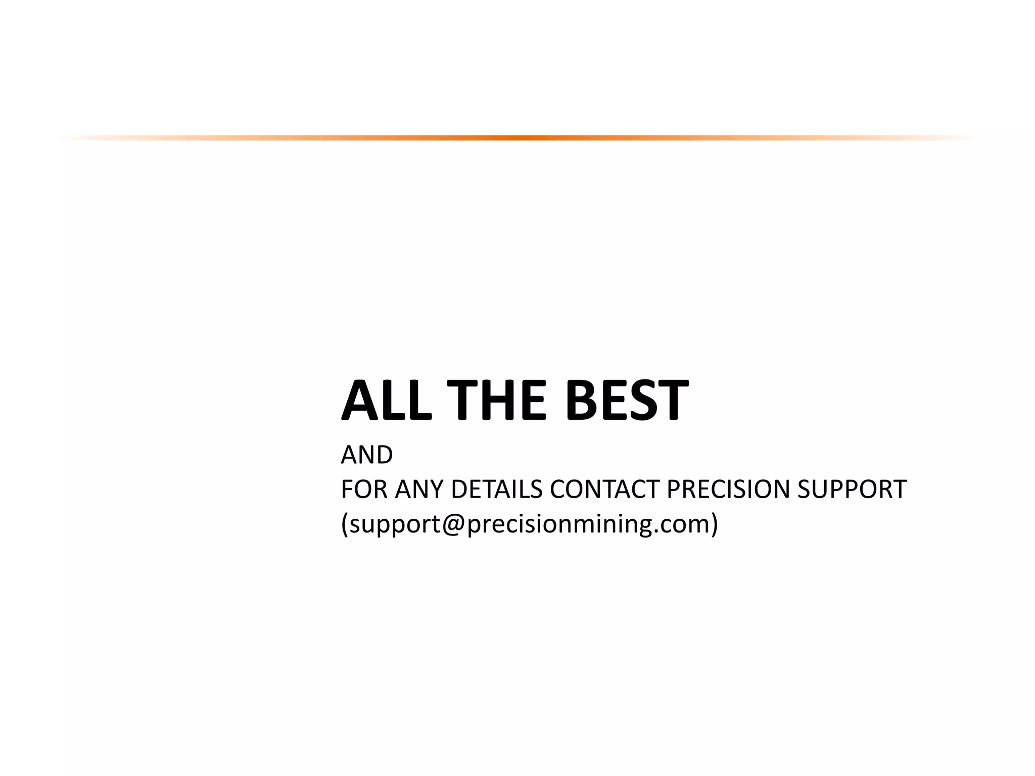 Spry Scheduling and Haulage model - Tutorial | PPTX