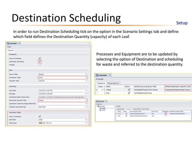 Spry Scheduling and Haulage model - Tutorial | PPTX