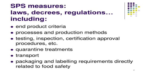 Sanitary and phytosanitary measures sps.ppt