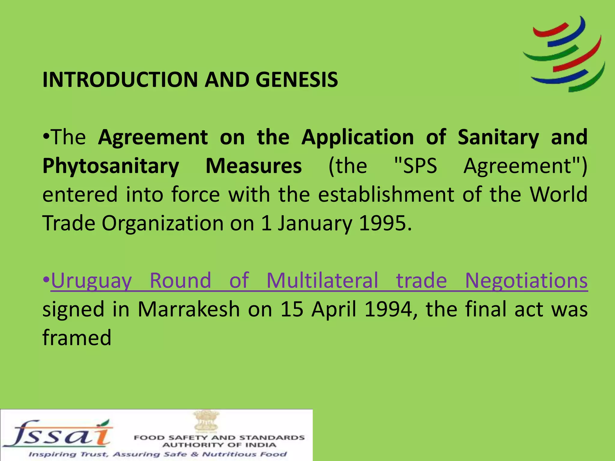 Sanitary and phytosanitary measures | PPTX