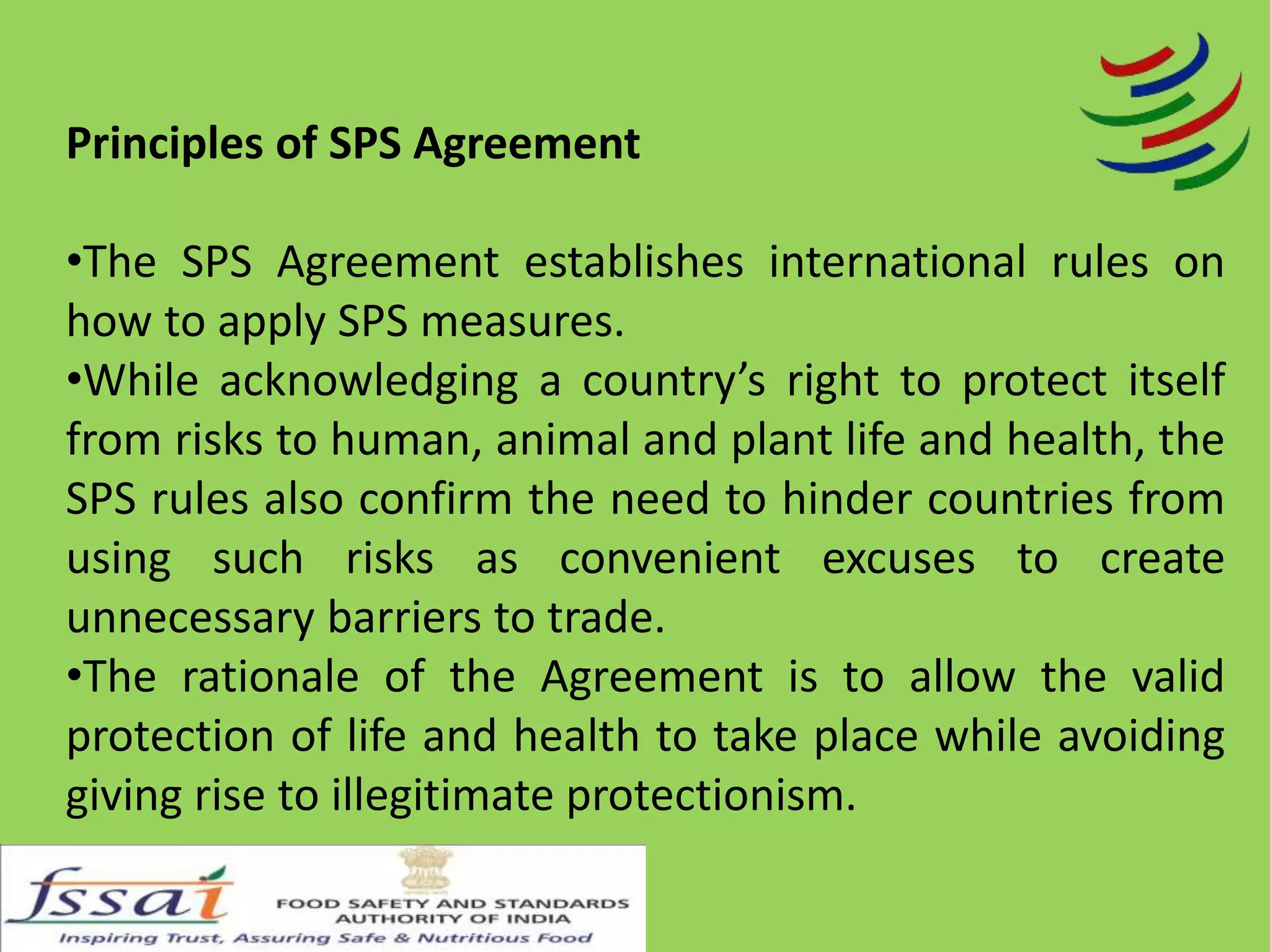 Sanitary and phytosanitary measures | PPTX