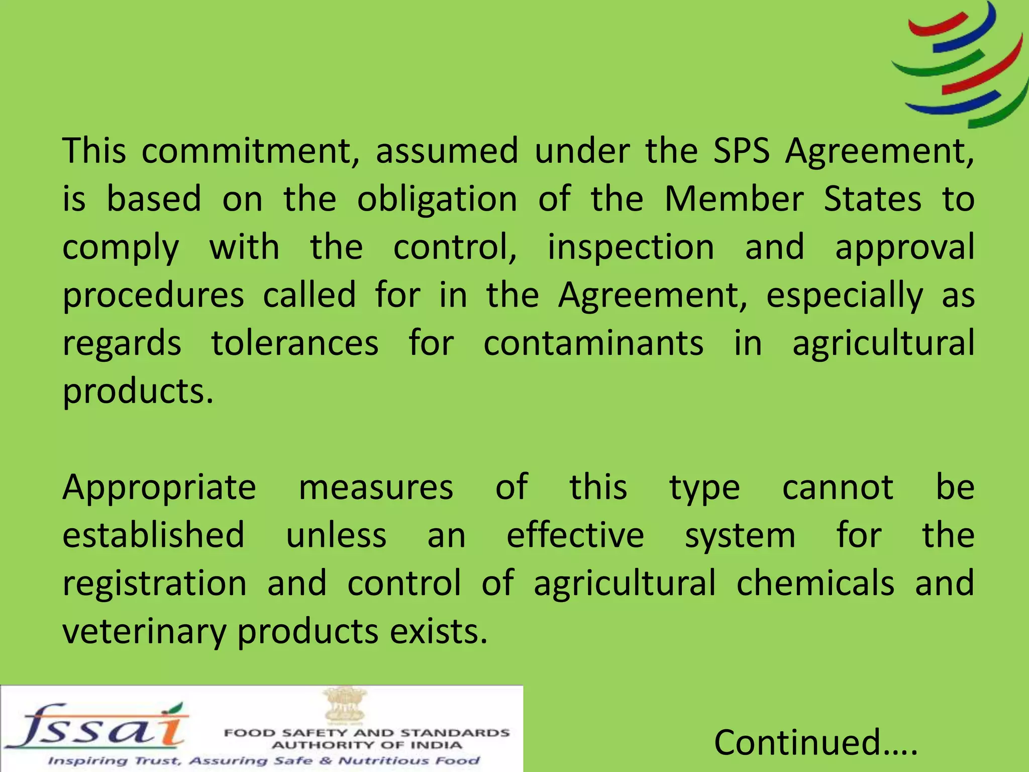 Sanitary and phytosanitary measures | PPTX