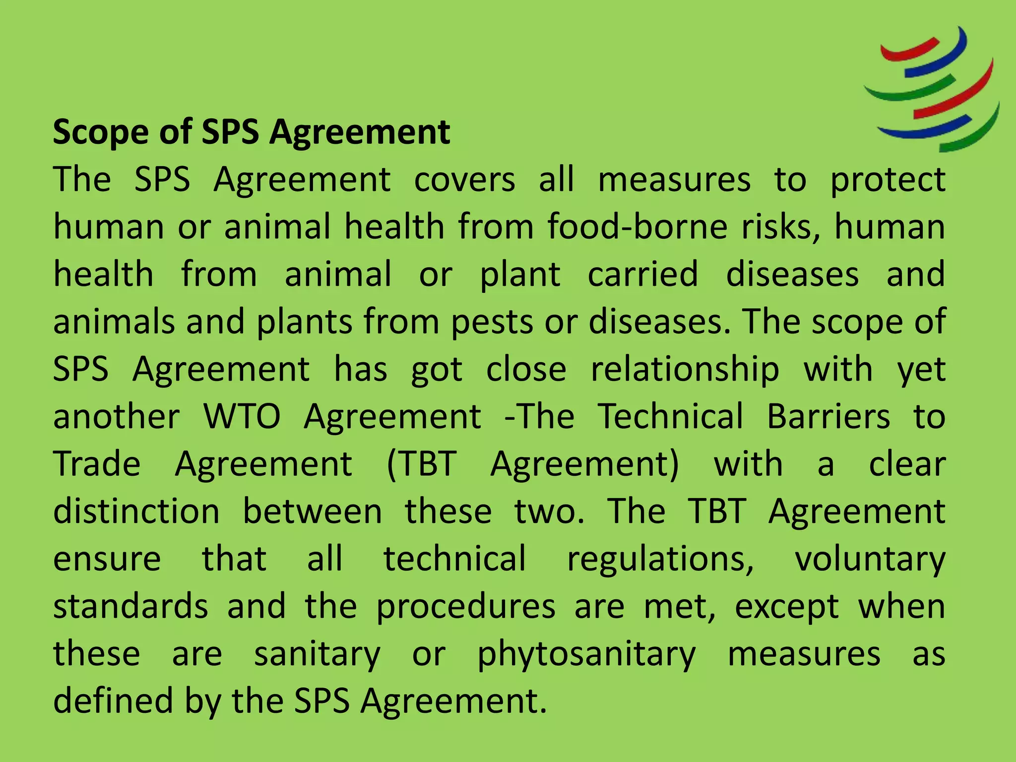 Sanitary and phytosanitary measures | PPTX