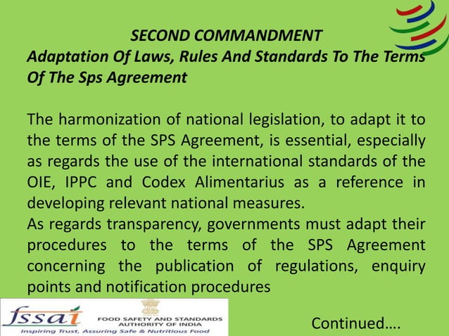 Sanitary and phytosanitary measures | PPTX