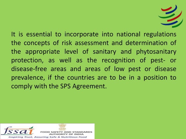 Sanitary and phytosanitary measures | PPTX