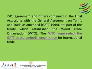 Sanitary and phytosanitary measures | PPTX