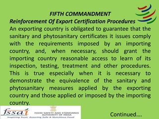 Sanitary and phytosanitary measures | PPTX