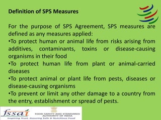 Sanitary and phytosanitary measures | PPTX