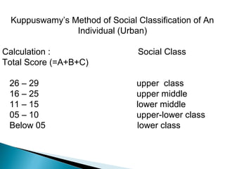 socioeconomic status classification | PPT