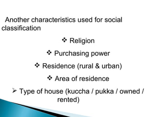 socioeconomic status classification | PPT