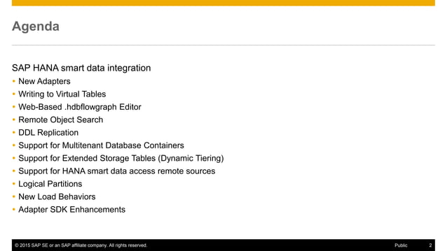 SAP HANA SPS10- Enterprise Information Management | PPT | Free Download